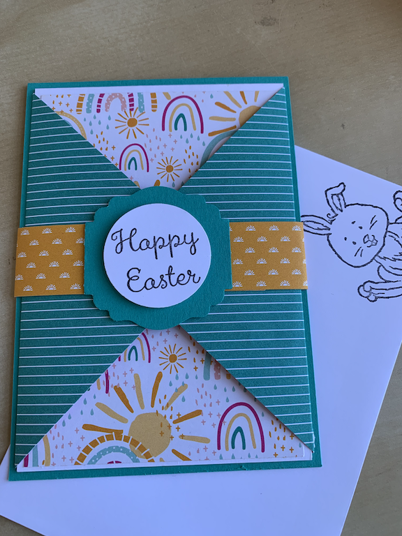 How to make a double flap card - Crafty Carol's Cards