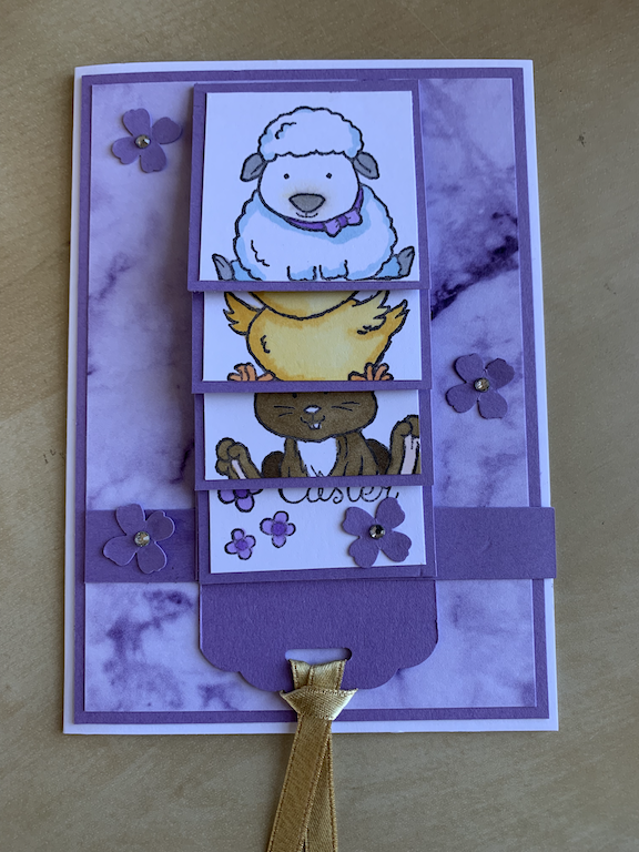 How to make a waterfall card - Crafty Carol's Cards