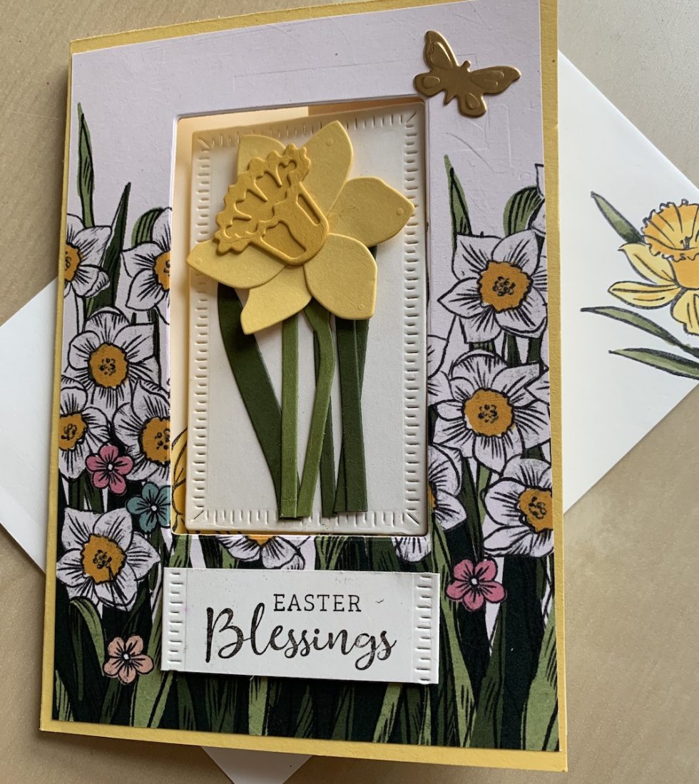 How to make a fun fold Easter card - Crafty Carol's Cards