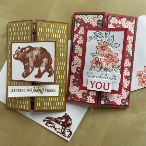 How to make a floating panel gatefold card - Crafty Carol's Cards