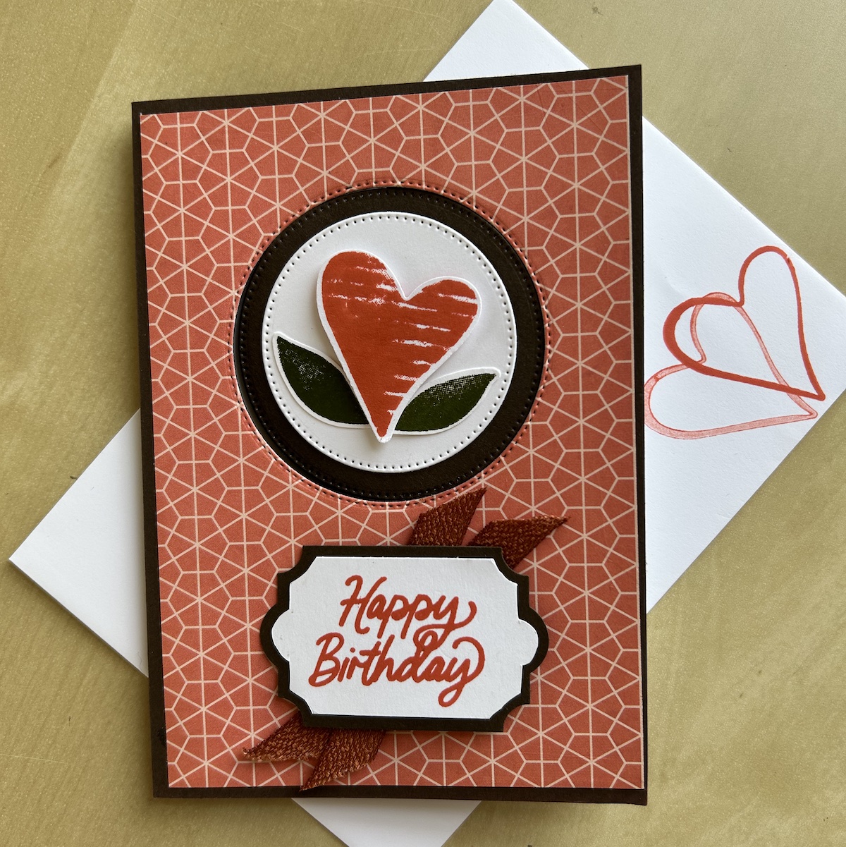 How to make a simple circle fun fold card - Crafty Carol's Cards