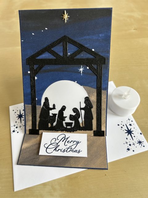 How to make a tea light easel card - Crafty Carol's Cards