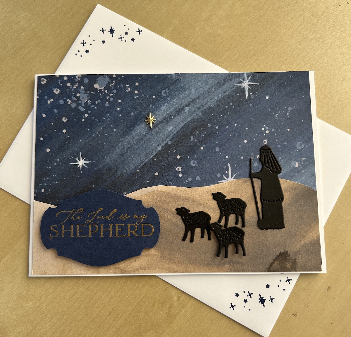 How to make a Nativity Shepherd card - Crafty Carol's Cards
