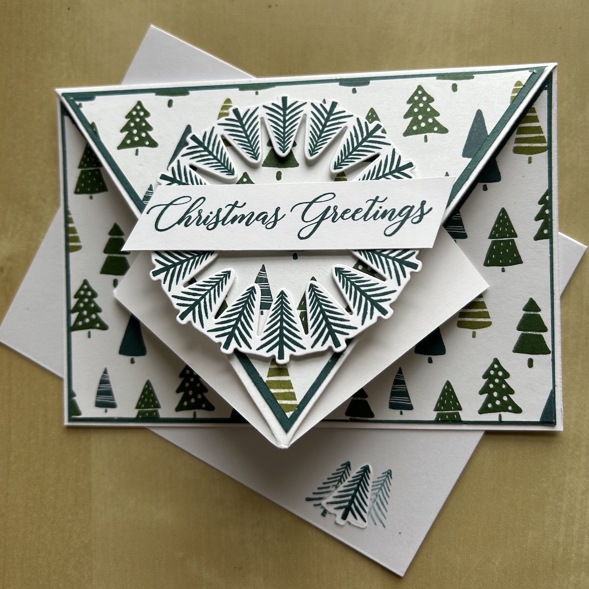 How to make a simple fun fold arrow card - Crafty Carol's Cards