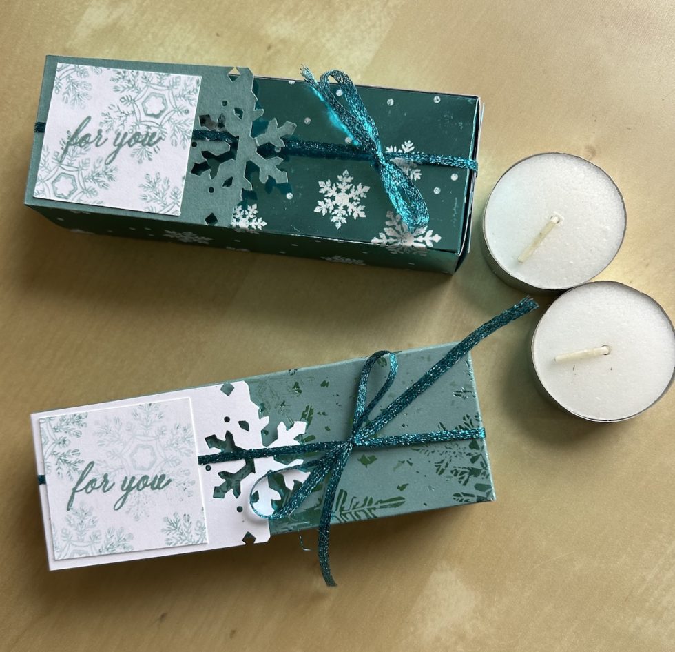 How to make a simple tea light box - Crafty Carol's Cards
