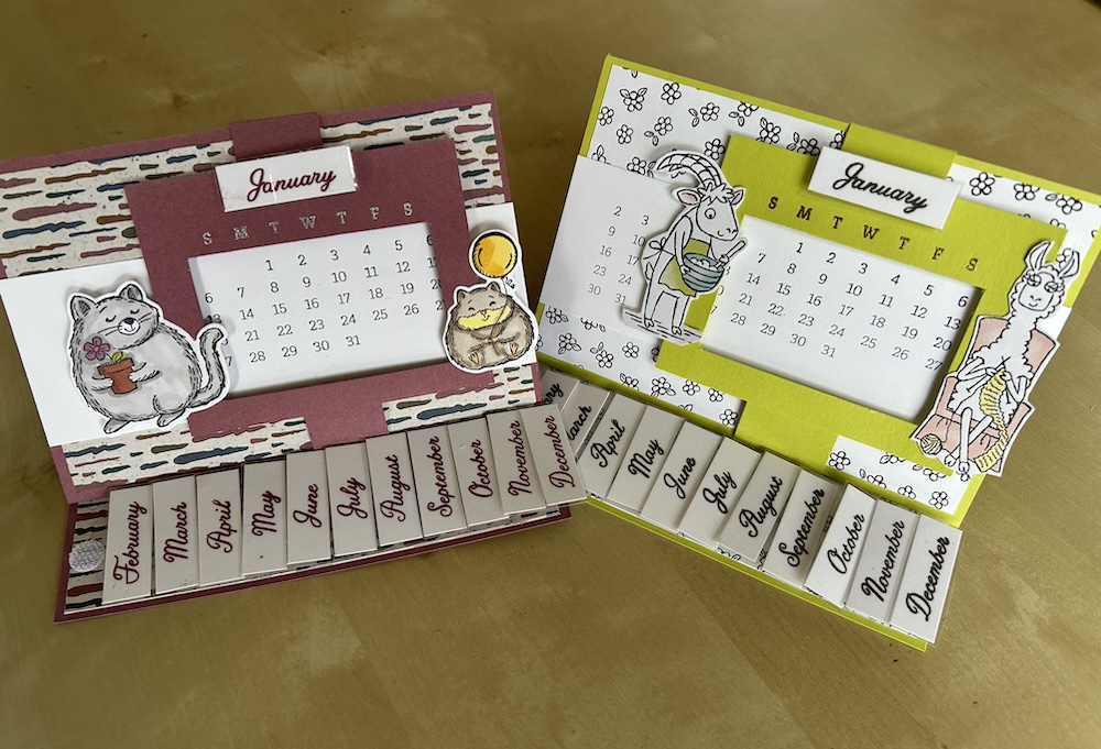 How to make a perpetual calendar - Crafty Carol's Cards