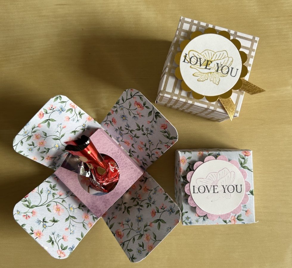 How to make an explosion gift box - Crafty Carol's Cards