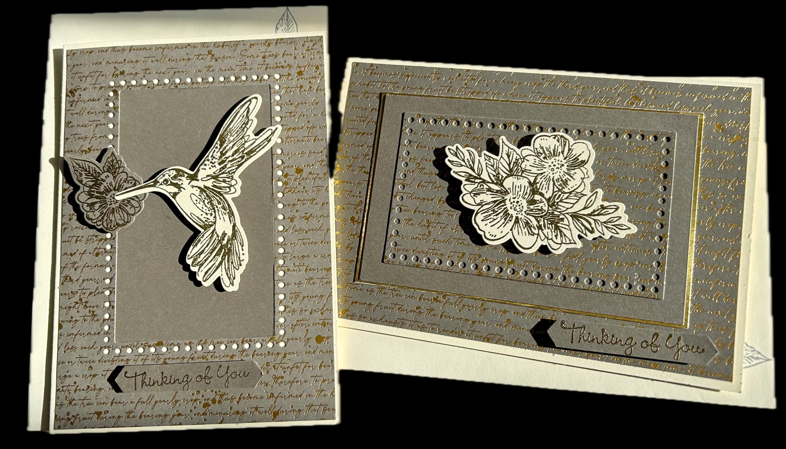 How to make gold embossed Thoughtful Expressions cards - Crafty Carol's ...