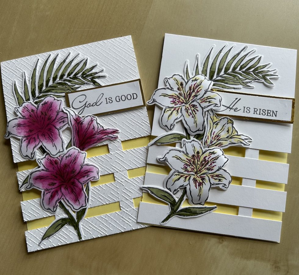 How to make a trellis Easter card - Crafty Carol's Cards