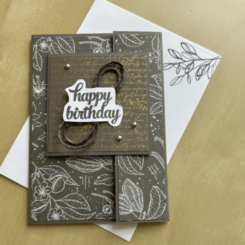 How to make a double flap card - Crafty Carol's Cards