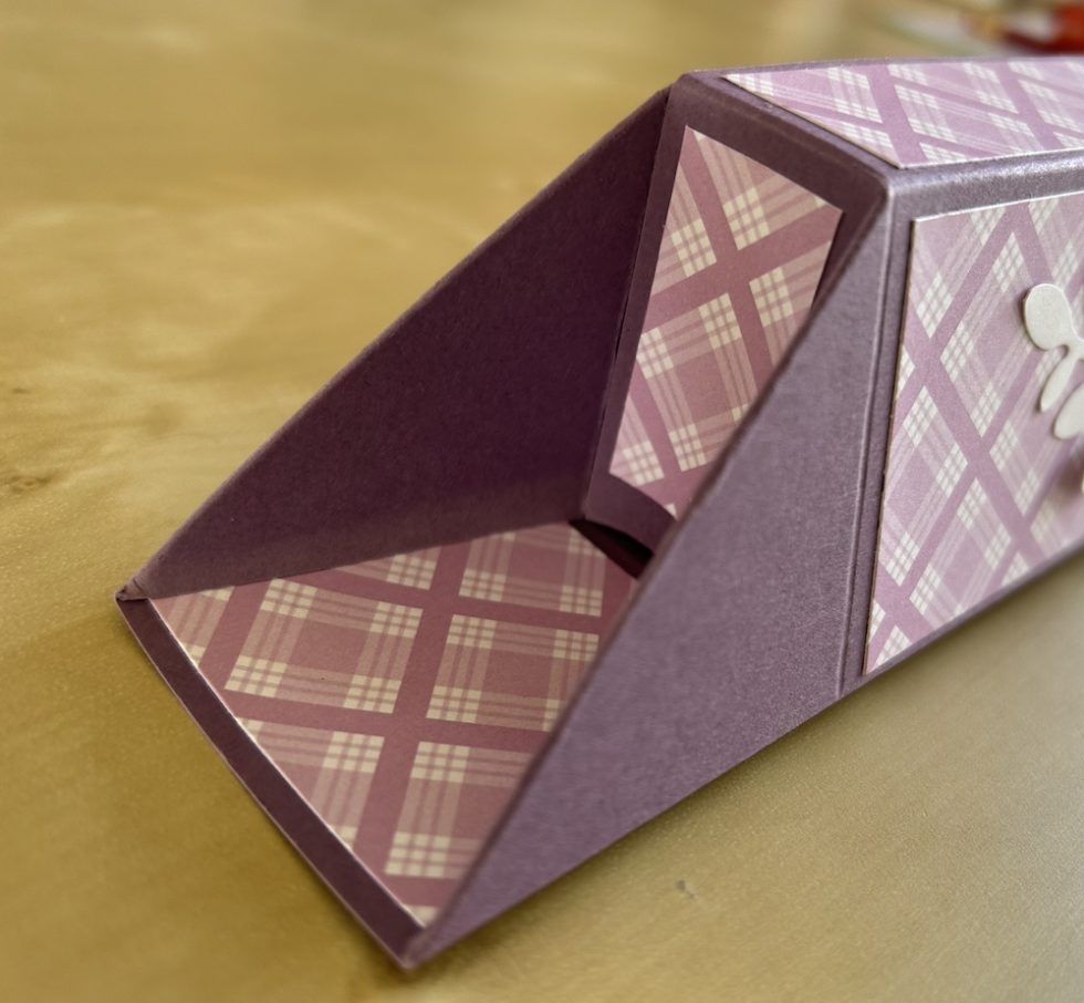 How to make a simple no glue slim box - Crafty Carol's Cards