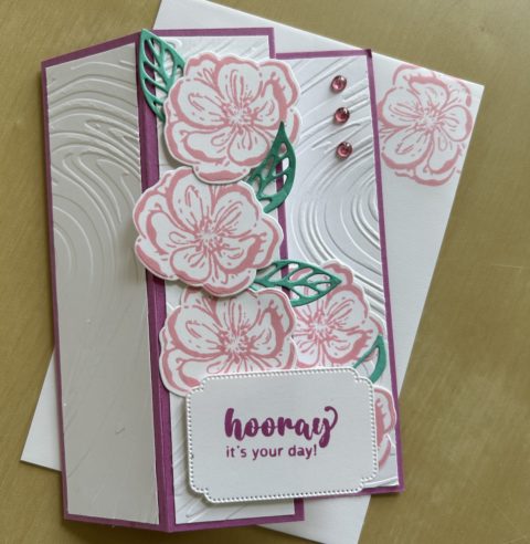 How to make a pillar fun fold card - Crafty Carol's Cards