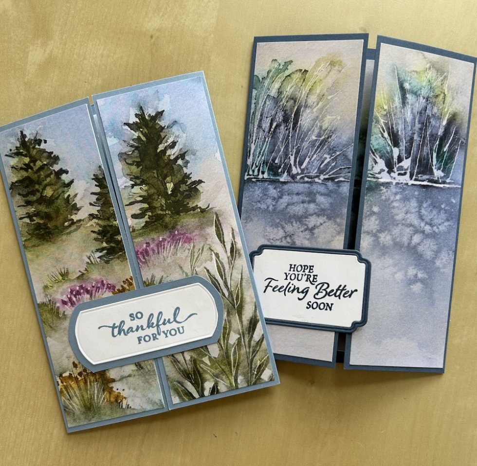 How to make a scenic gatefold card - Crafty Carol's Cards