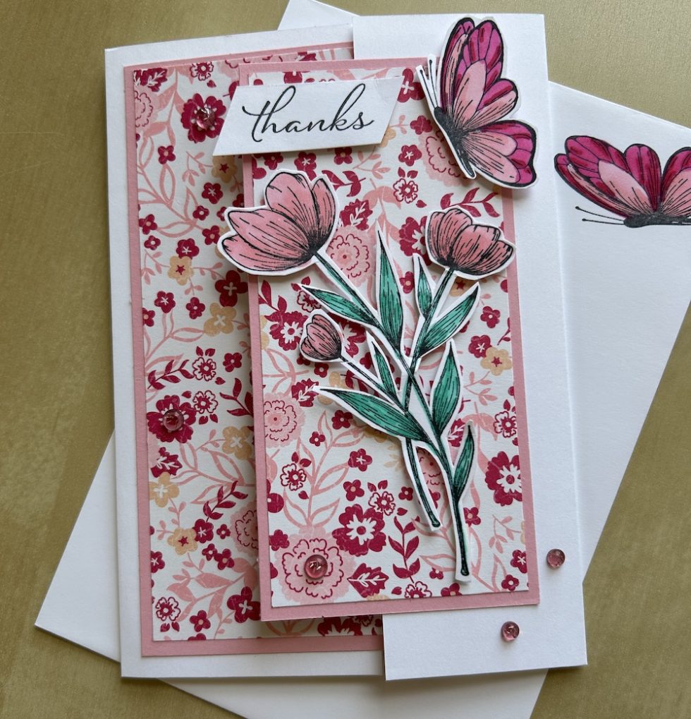 How to make a side fun fold card - Crafty Carol's Cards