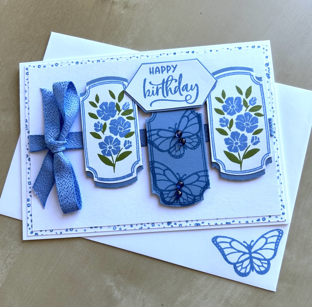 How to make a Labeled panel card - Crafty Carol's Cards