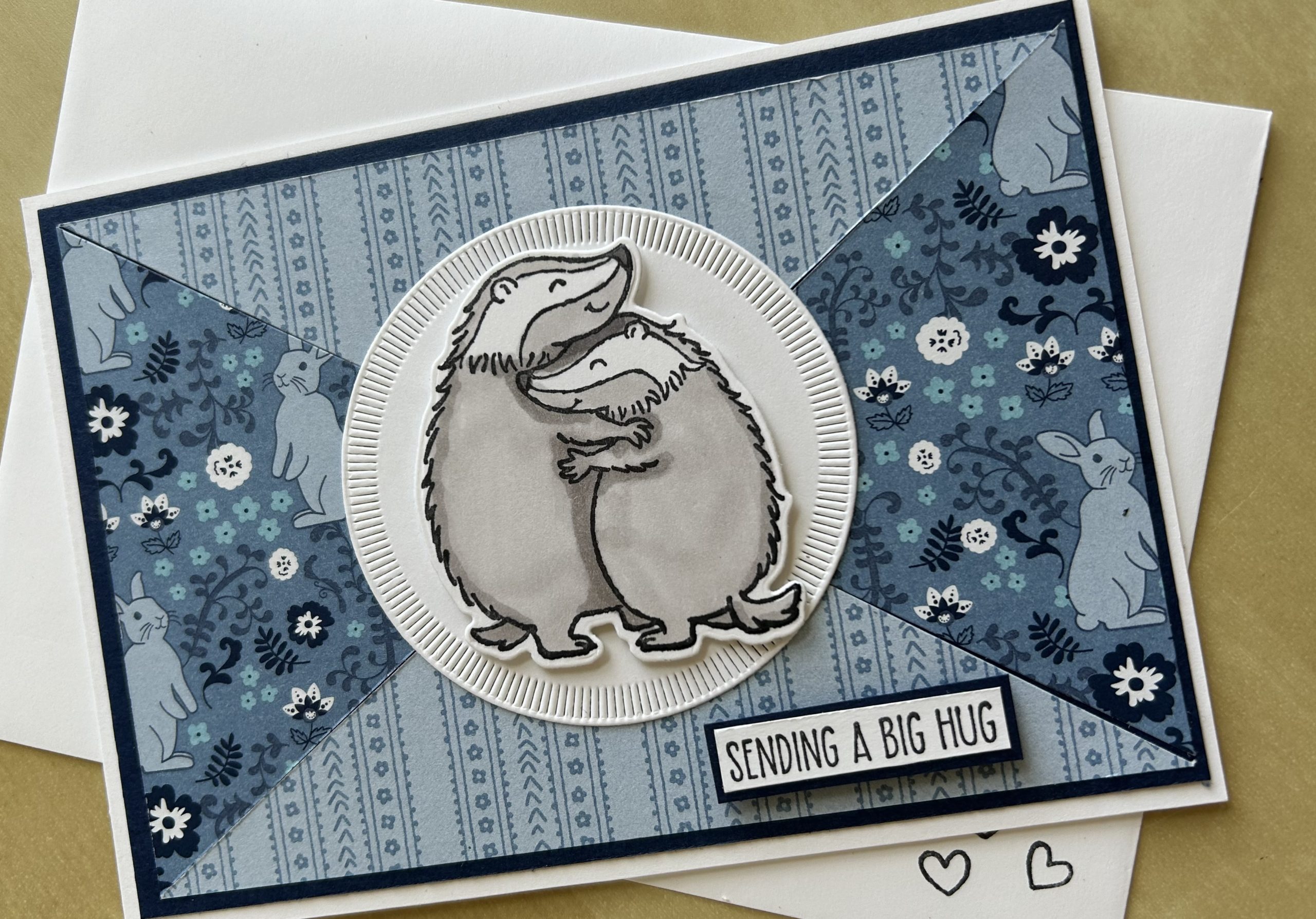 How to make a triangles card - Crafty Carol's Cards