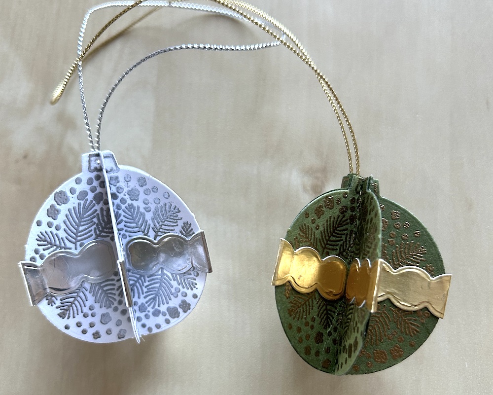 How to make ornament baubles - Crafty Carol's Cards