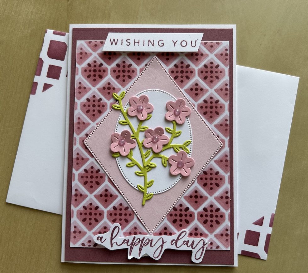 How to make a Linked Together Lattice card - Crafty Carol's Cards