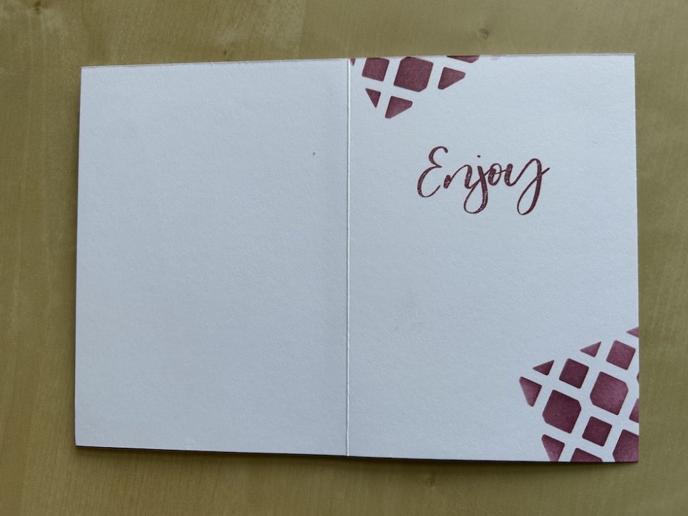 How to make a Linked Together Lattice card - Crafty Carol's Cards