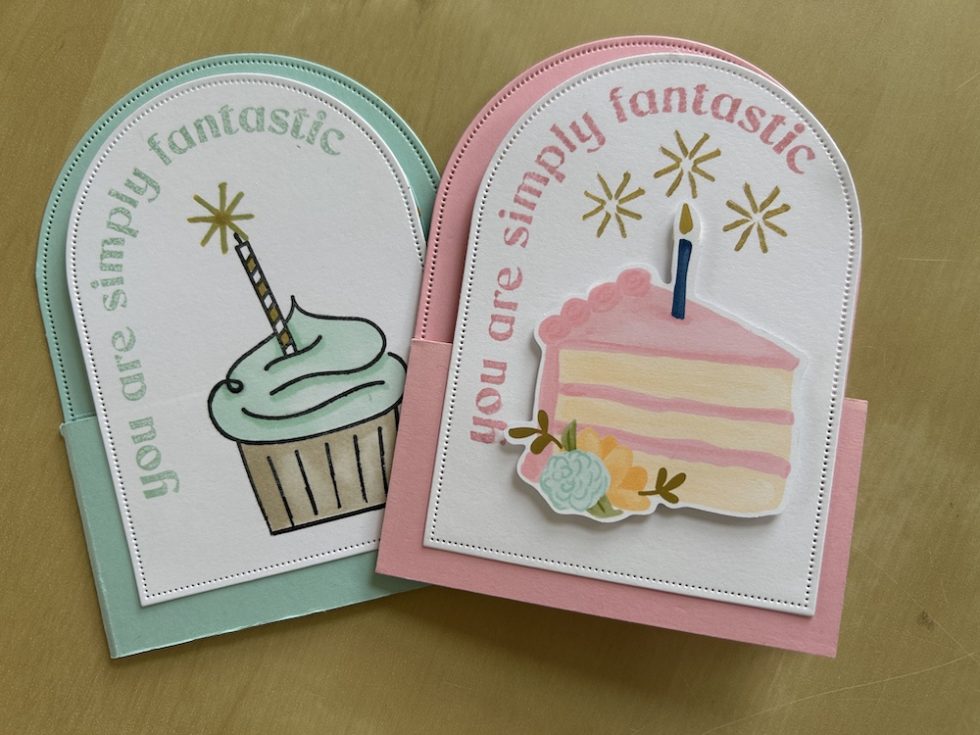 How to make an arch shaped card - Crafty Carol's Cards