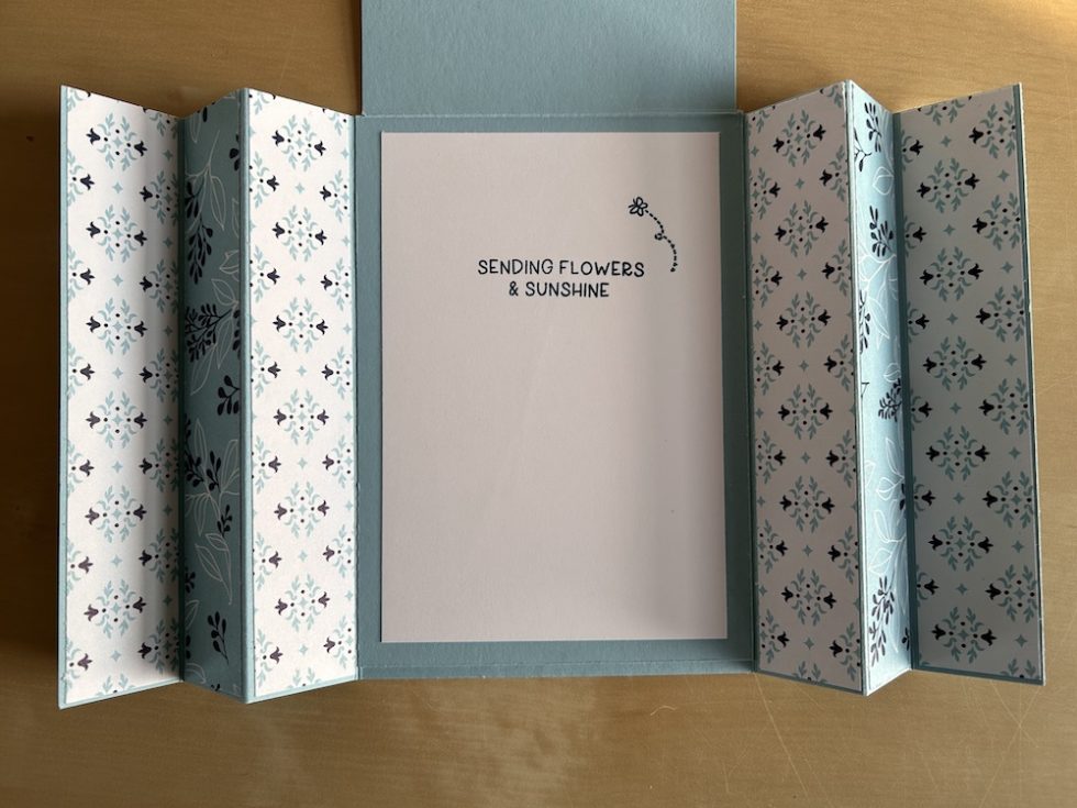 How to make a side pleat card - Crafty Carol's Cards