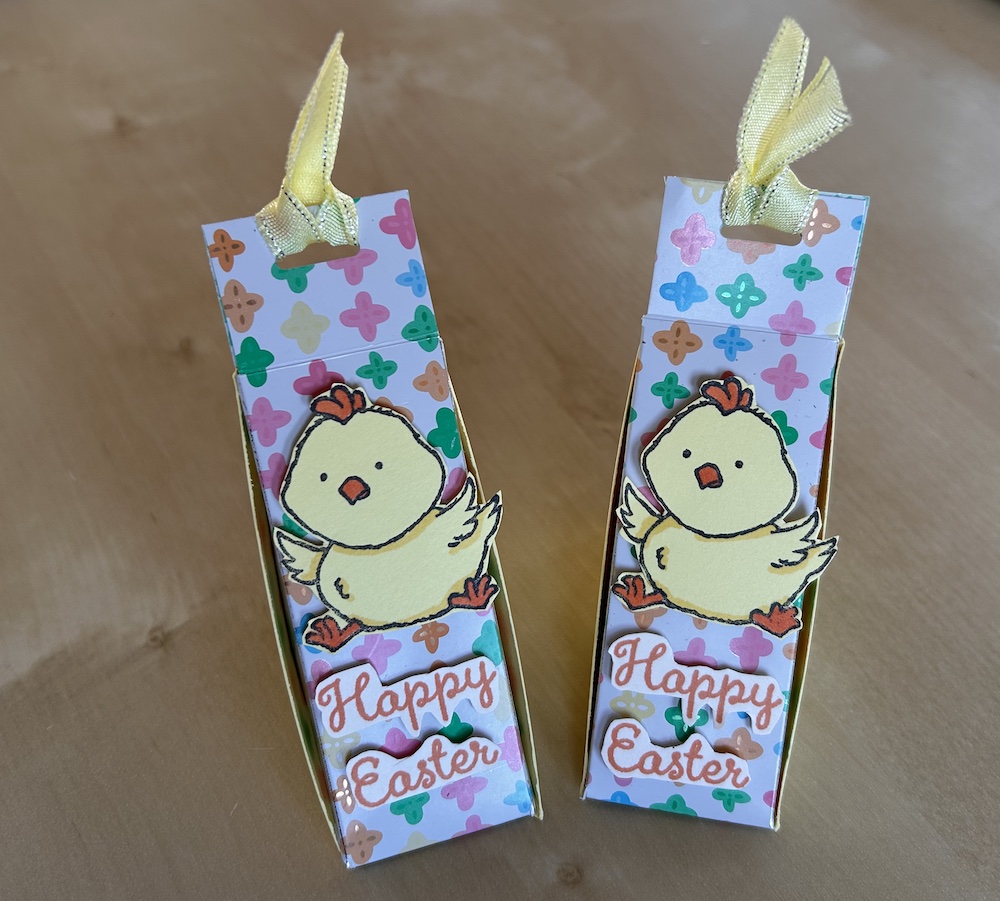 How to make a fun Easter Egg box - Crafty Carol's Cards